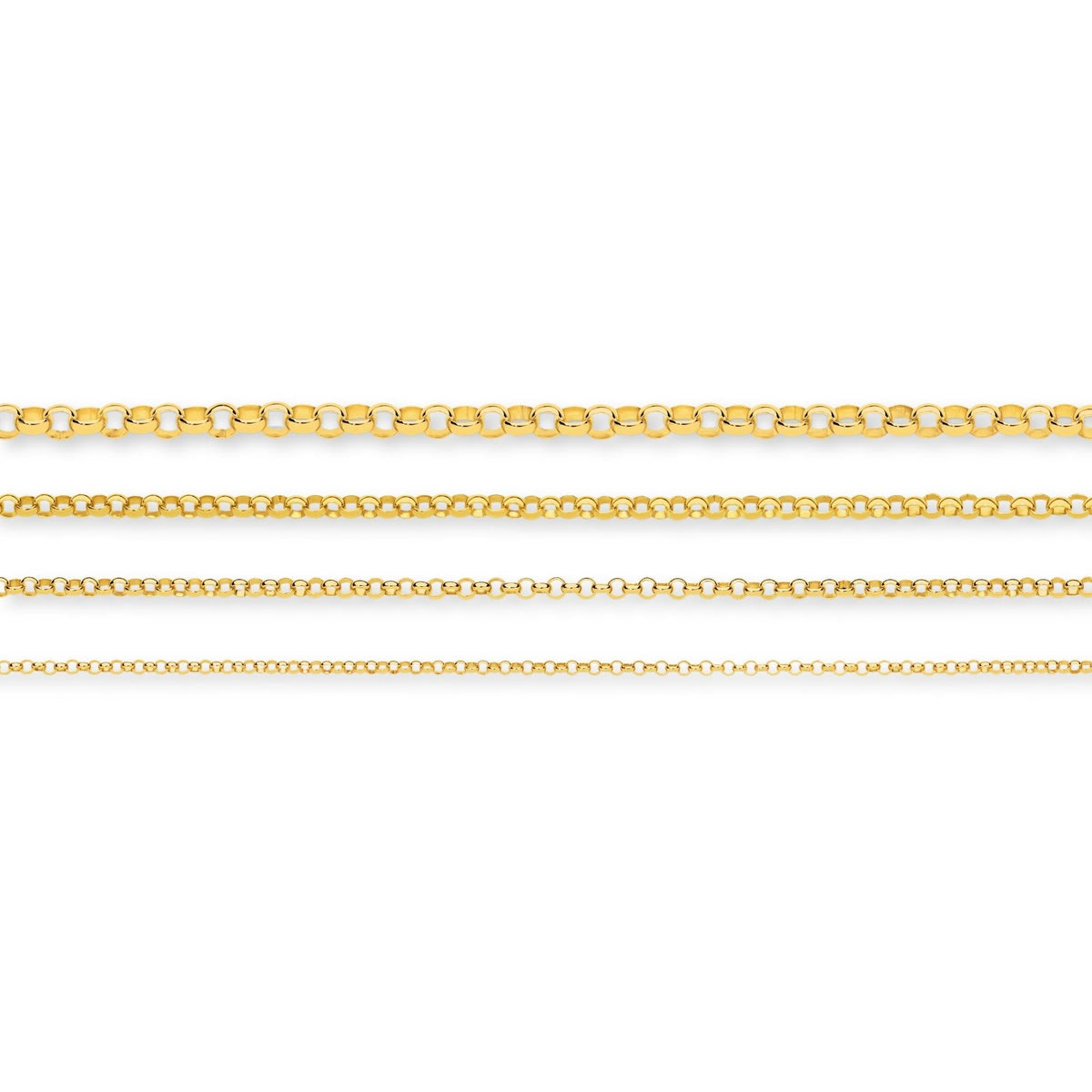 18ct Yellow Gold Brooklyn Belcher Chain Roll - Custom Lengths – Ore Metals