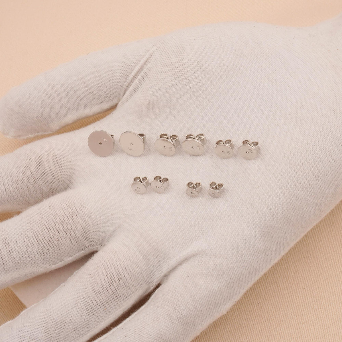 Sterling Silver Disc Earring Backs for Jewellery Making – Ore Metals