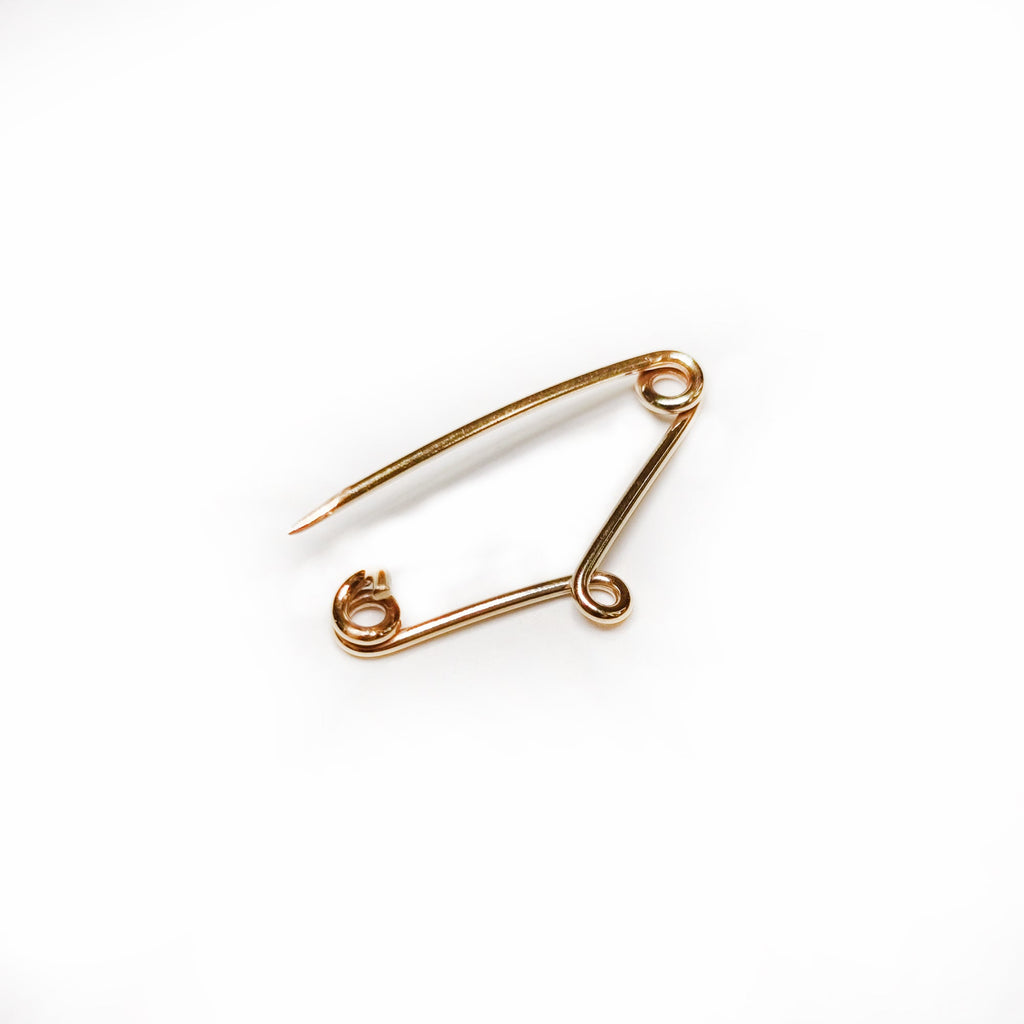 18ct Yellow Gold Safety Pin | Jewellery Making Supplies – Ore Metals