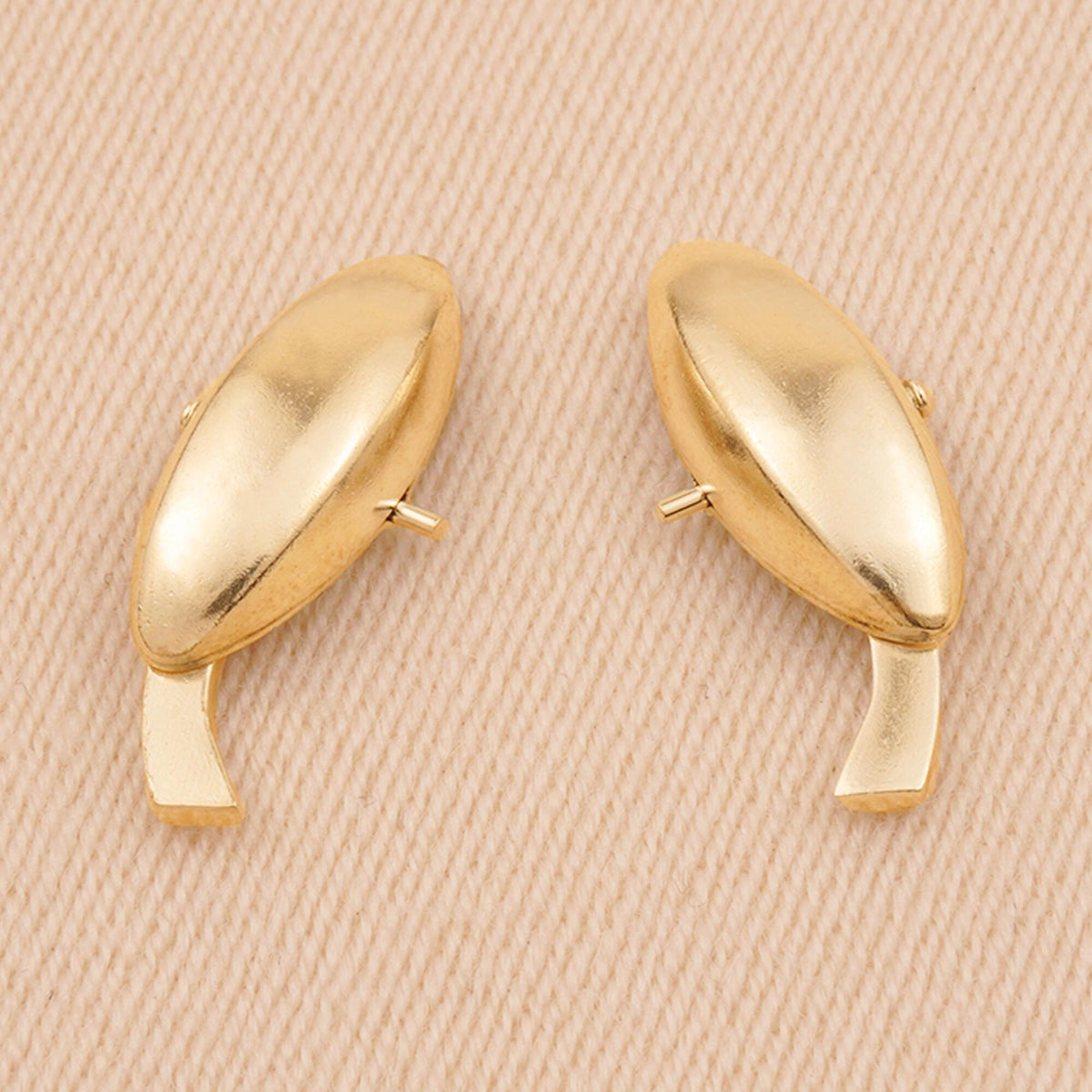 9ct Yellow Gold Oval Cufflink Backs | Jewellery Supplies – Ore Metals