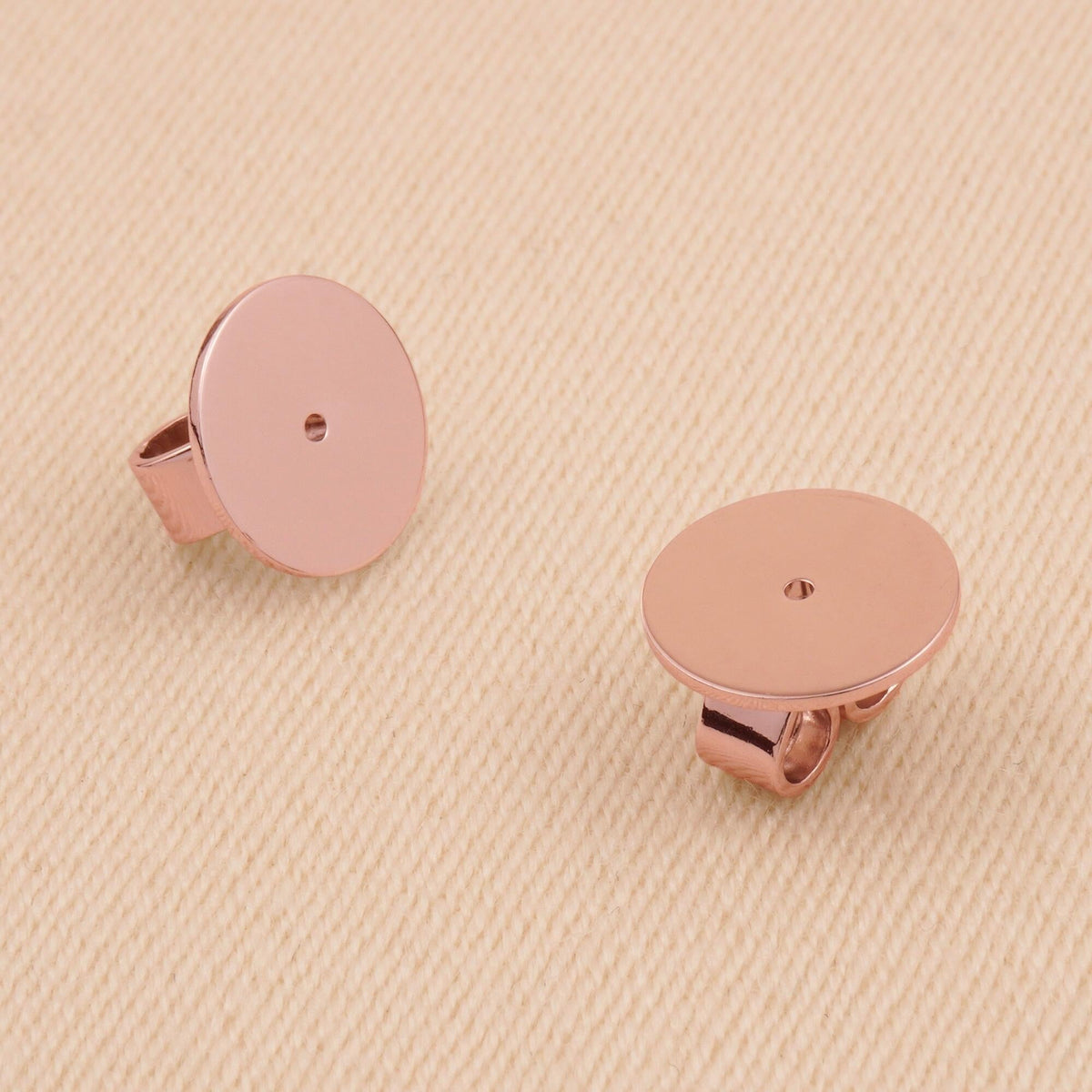9ct Rose Gold Disc Earring Backs for Jewellery Making – Ore Metals