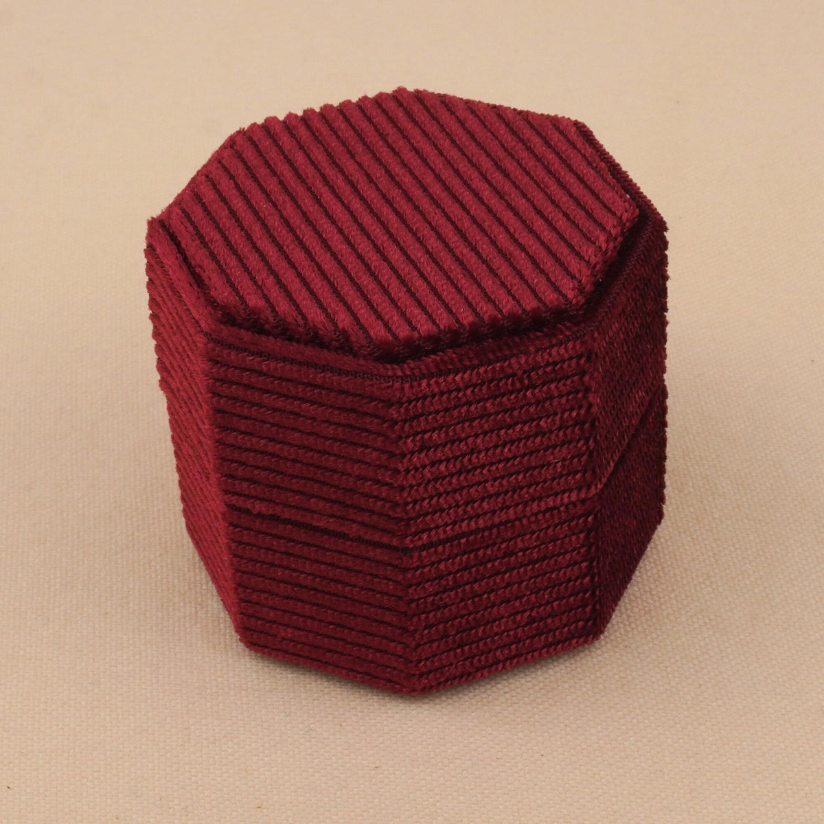 Octagon Ring Box - Maroon | Fine Jewellery Boxes – Ore Metals