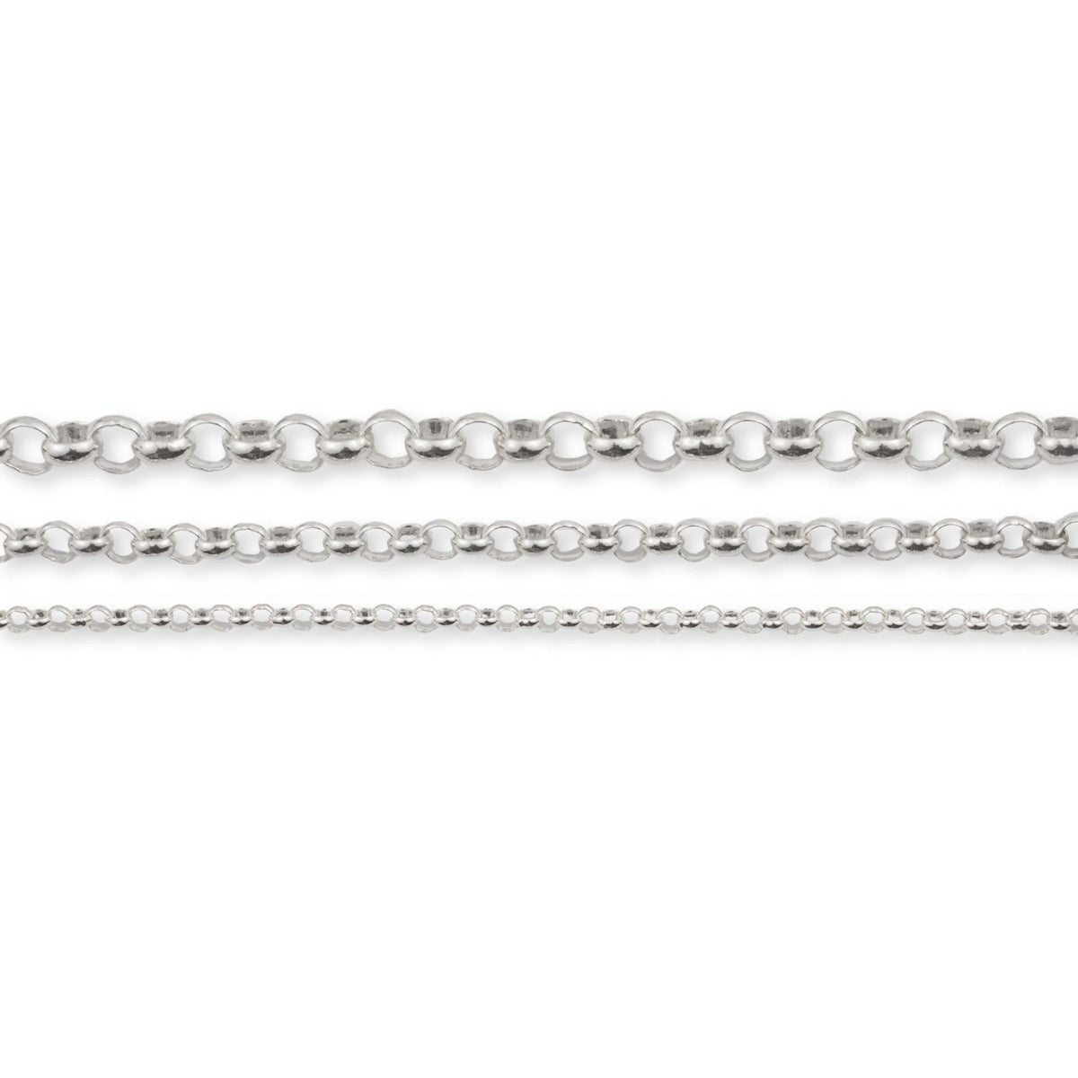 9ct White Gold Belcher Chain Roll - Custom Lengths – Ore Metals