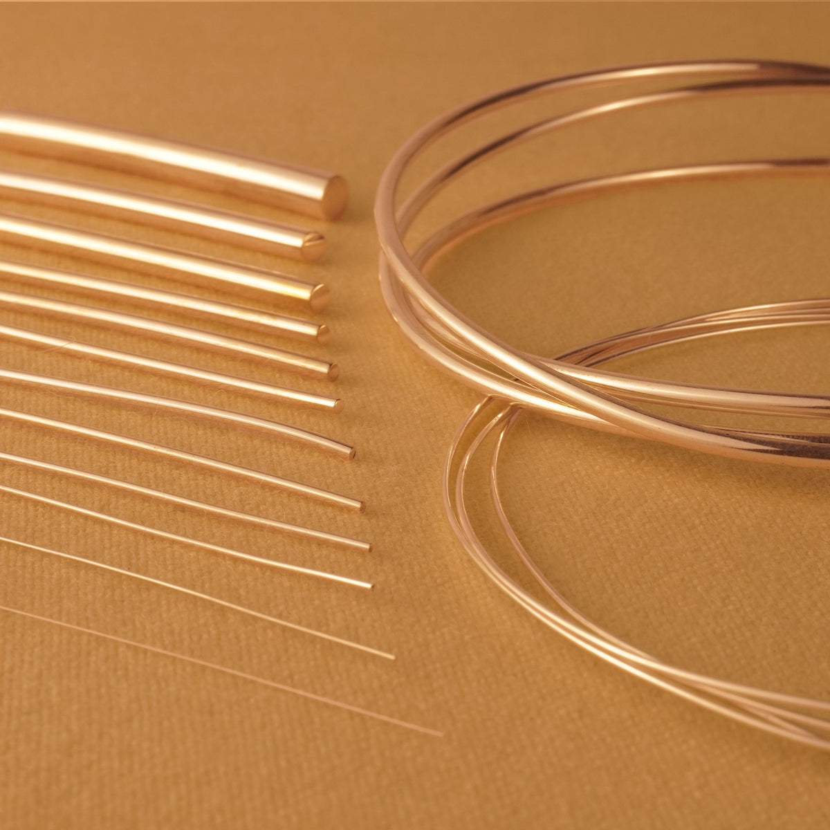 18ct Rose Gold Round Wire for Jewellery Making – Ore Metals
