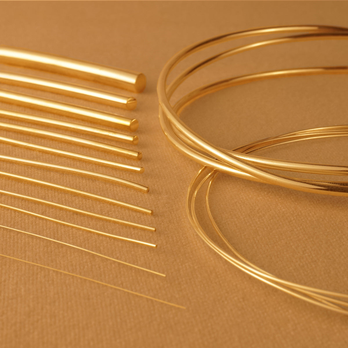 18ct Yellow Gold Round Wire for Jewellery Making – Ore Metals