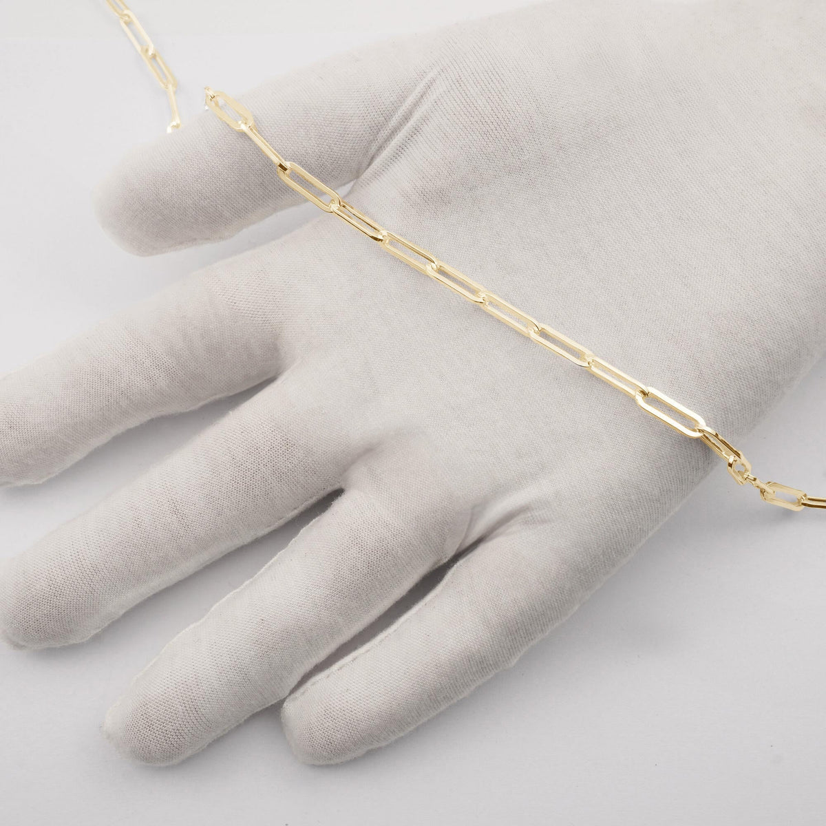 18ct Yellow Gold Paperclip Chain Bracelet - Solid Gold – Ore Metals
