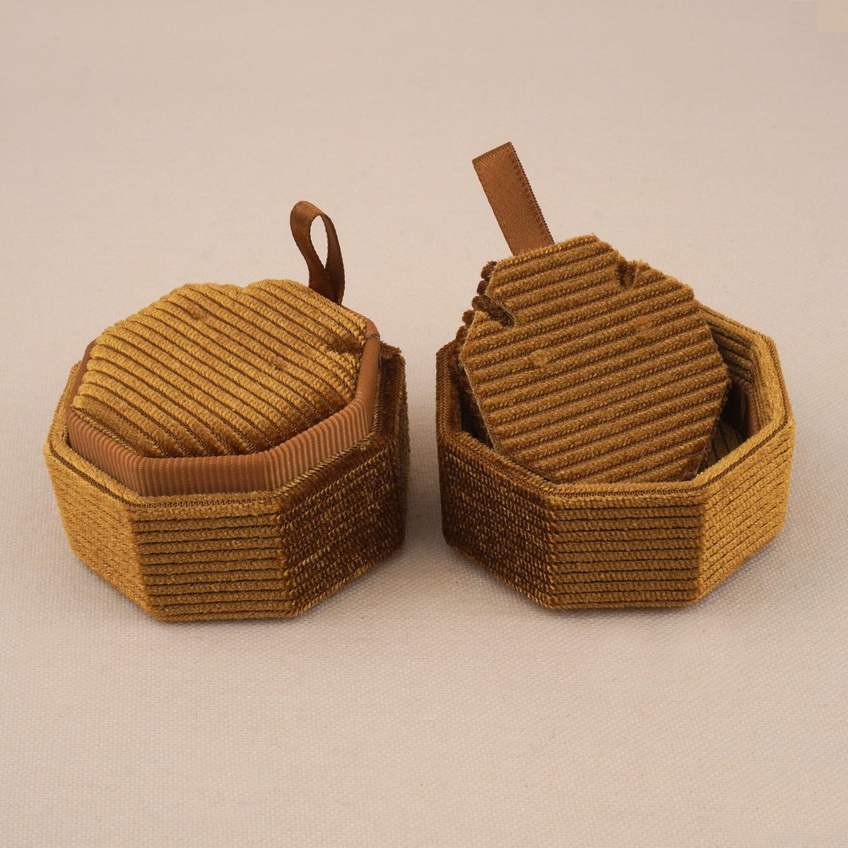 Octagon Earring Box - Caramel Brown | Fine Jewellery Boxes – Ore Metals