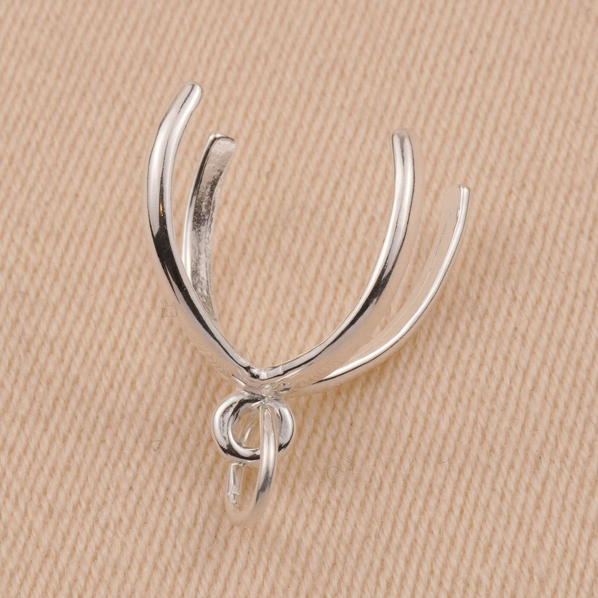 925 Sterling Silver Long Prong Pendant Setting – Ore Metals
