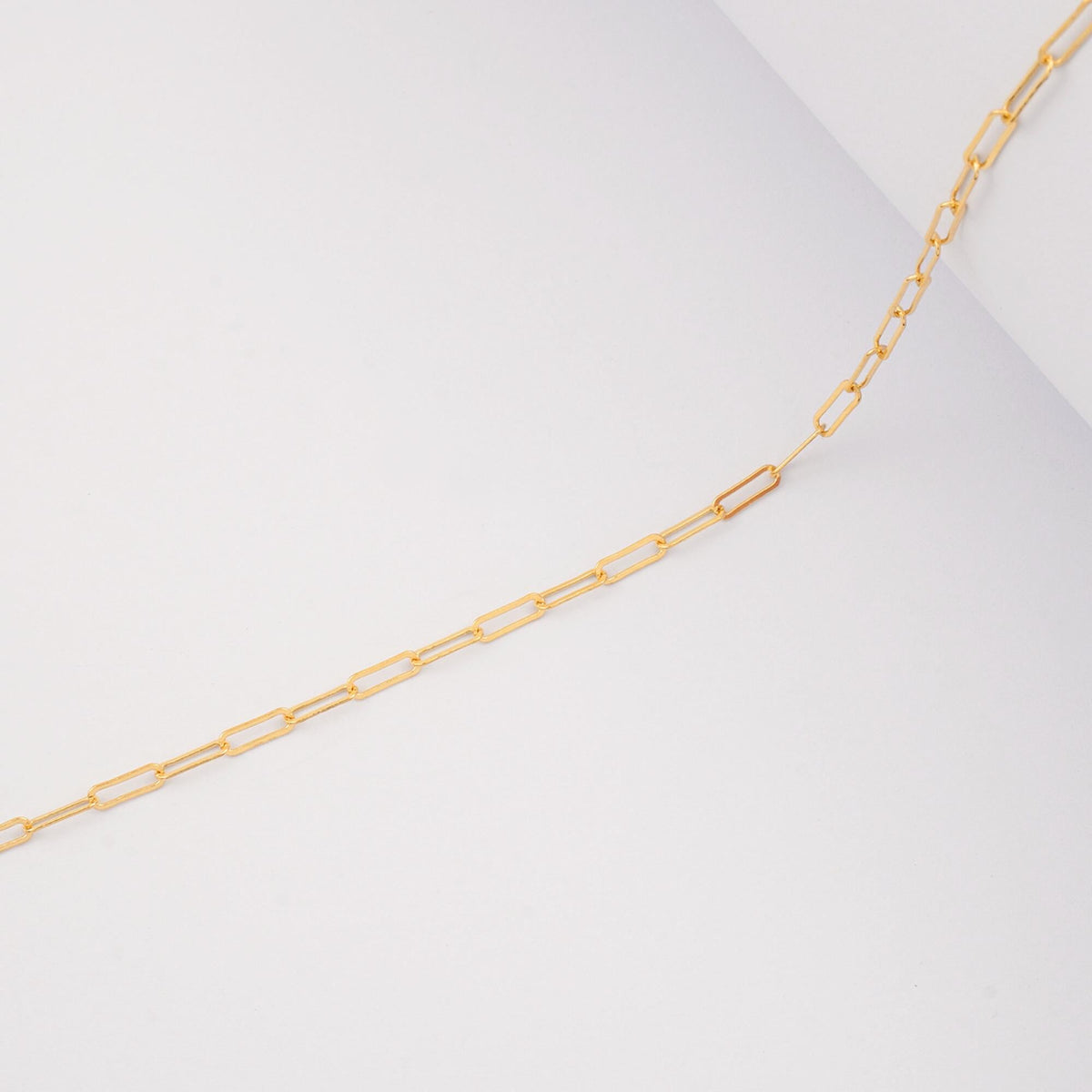 14ct Gold Filled Mini Paperclip Chain Necklace - Custom Lengths – Ore ...