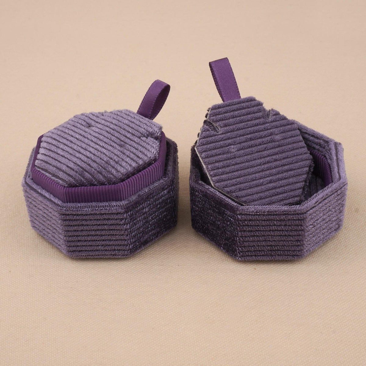 Octagon Necklace Box - Deep Purple | Fine Jewellery Boxes – Ore Metals
