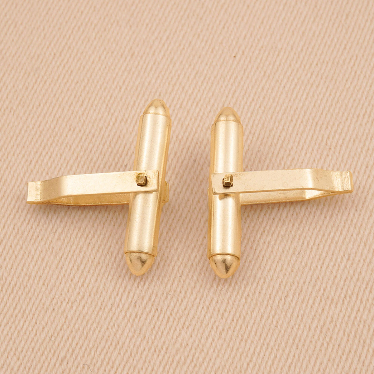 18ct Yellow Gold Bullet Cufflink Backs | Jewellery Supplies – Ore Metals