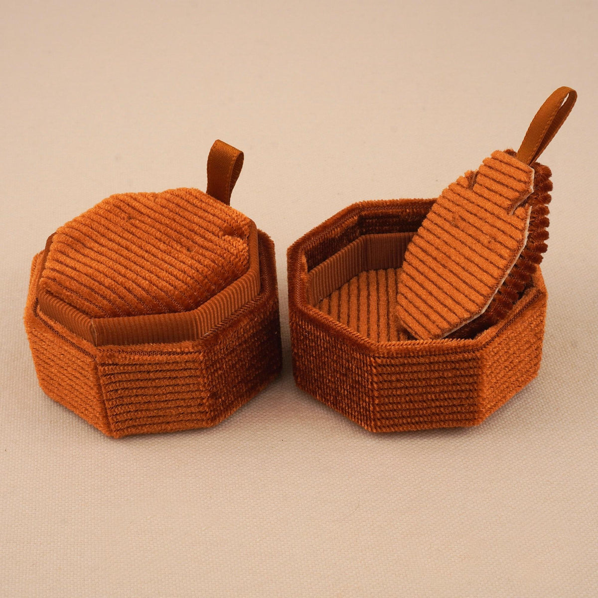 Octagon Earring Box - Orange Amber | Fine Jewellery Boxes – Ore Metals