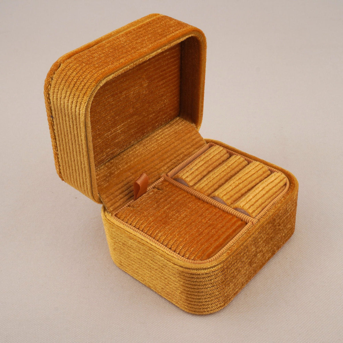 Jewellery Travel Box - Golden Honey | Fine Jewellery Boxes – Ore Metals
