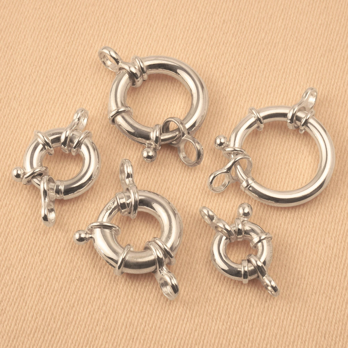 925 Sterling Silver Designer Bolt Ring Clasps | Findings – Ore Metals