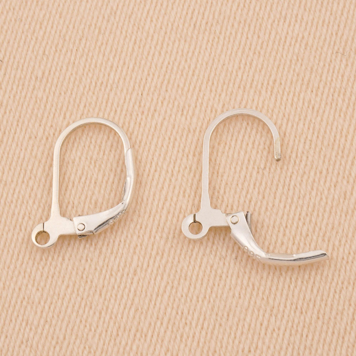 Sterling Silver Continental Clips with Loop | Findings – Ore Metals