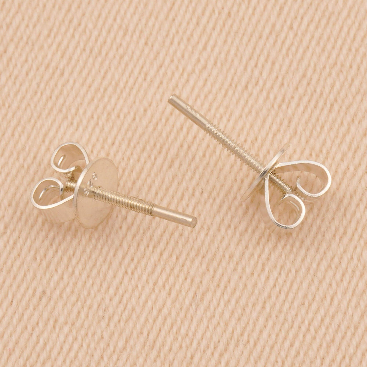 925 Sterling Silver Threaded Post Earring Backs | Findings – Ore Metals