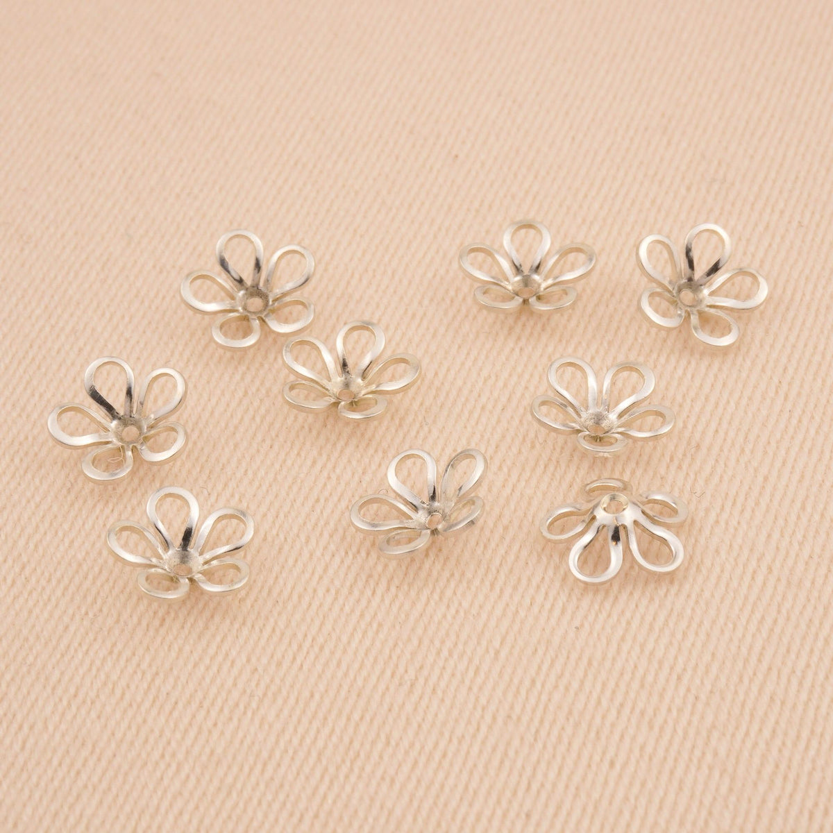 925 Sterling Silver Flower Beads | Jewellery Supplies – Ore Metals