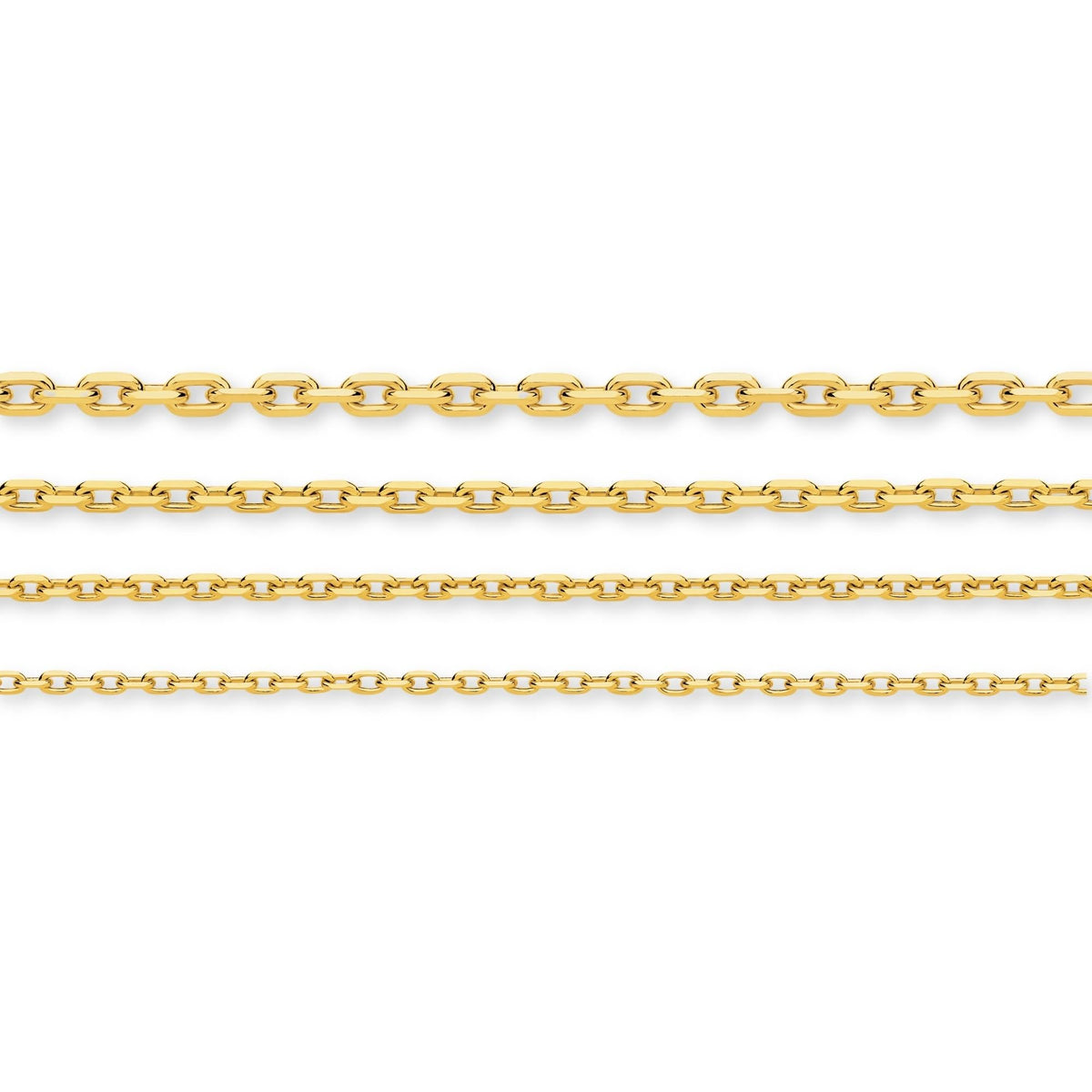 9ct Yellow Gold Cleveland Cable Chain Roll - Custom Lengths – Ore Metals