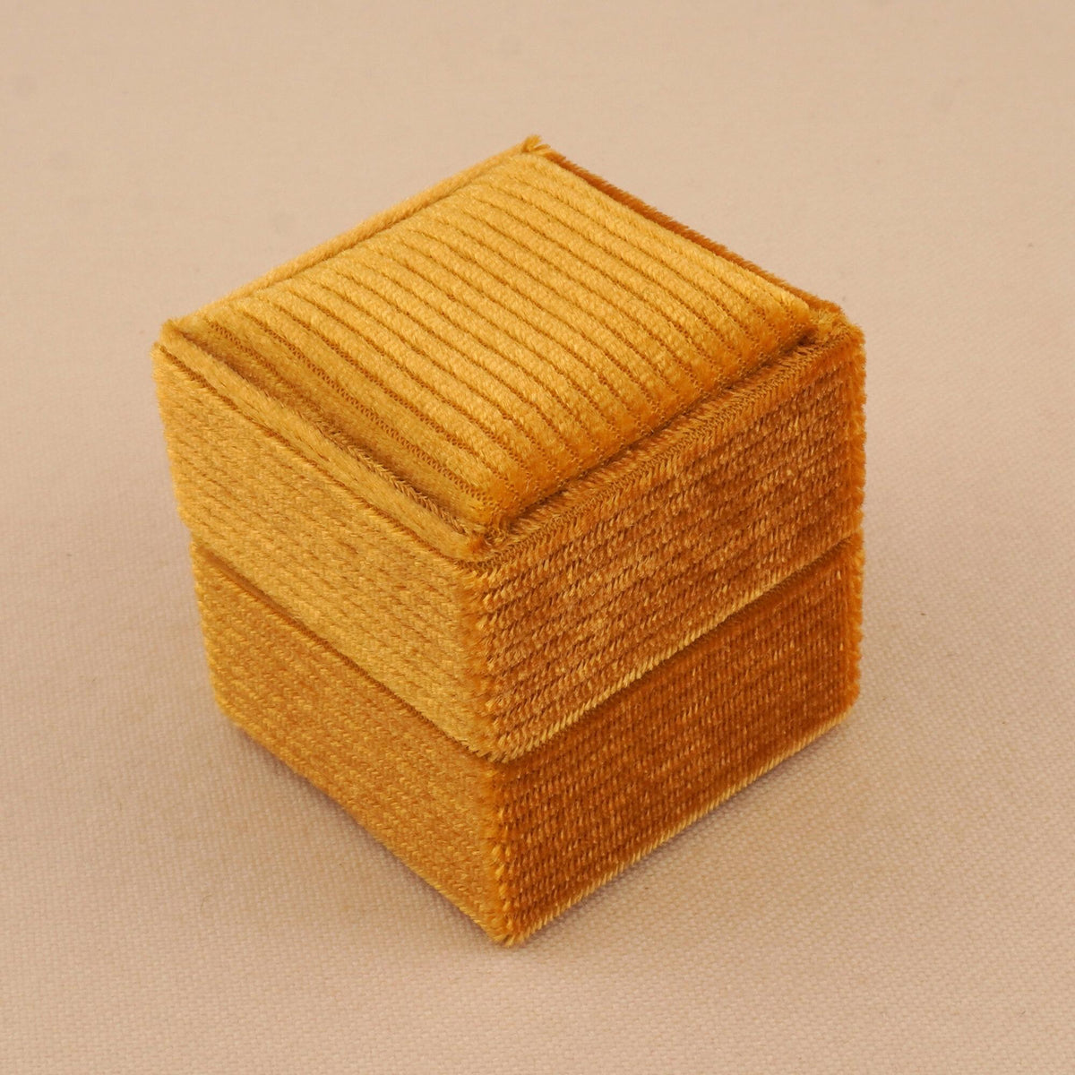 Square Ring Box - Golden Honey | Fine Jewellery Boxes – Ore Metals