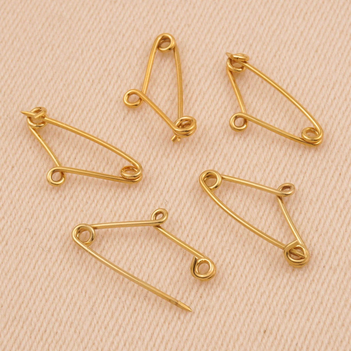 18ct Yellow Gold Safety Pin | Jewellery Making Supplies – Ore Metals