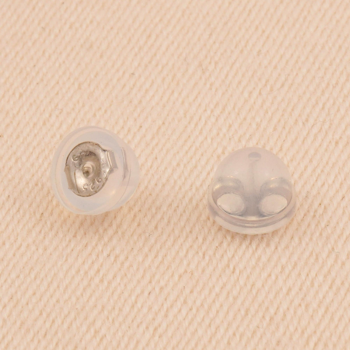 925 Sterling Silver Silicone Dome Earring Backs | Findings – Ore Metals