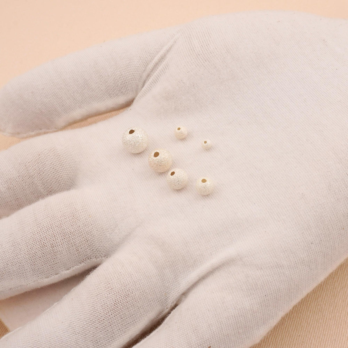 925 Sterling Silver Round Stardust Beads | Jewellery Supplies – Ore Metals