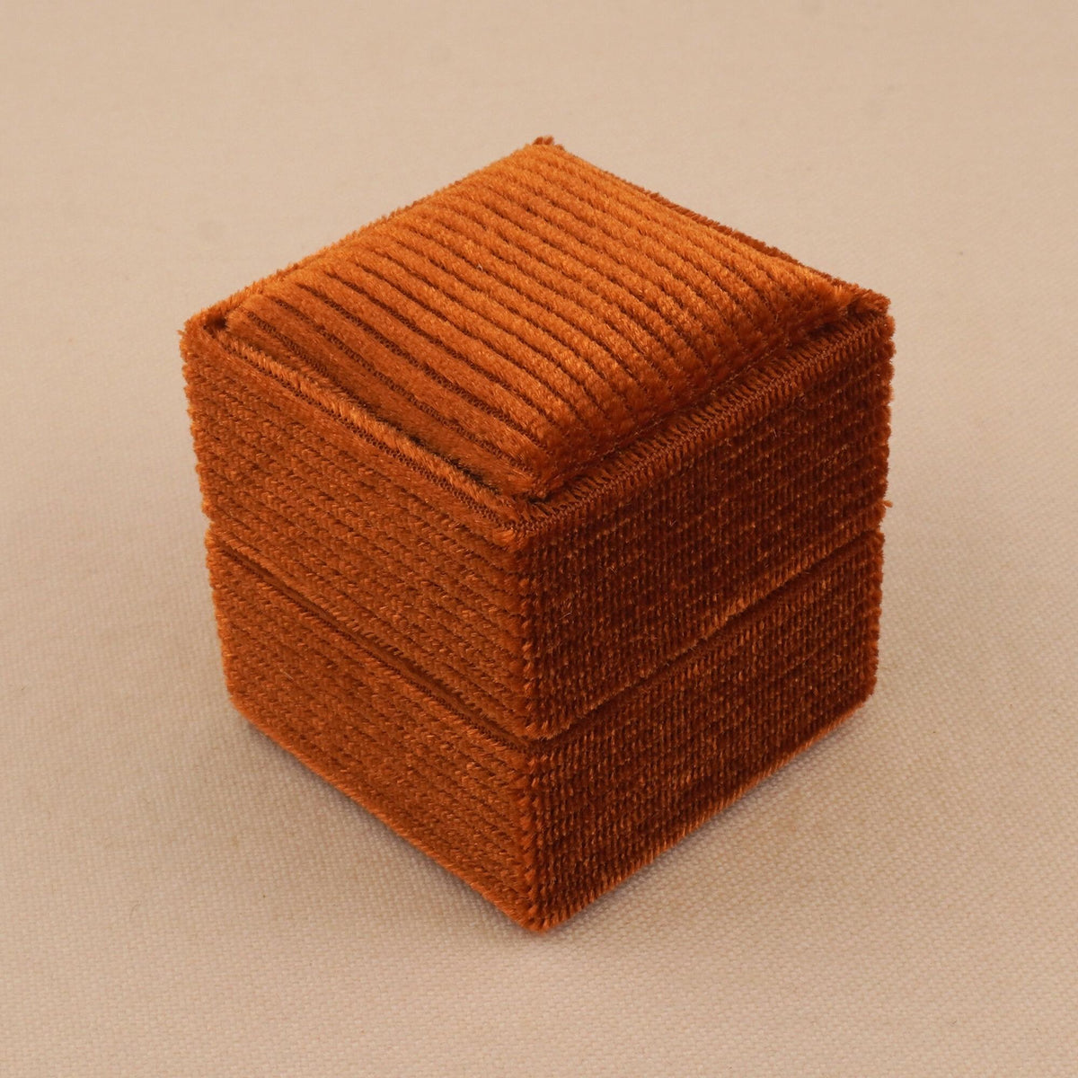 Square Ring Box - Orange Amber | Fine Jewellery Boxes – Ore Metals