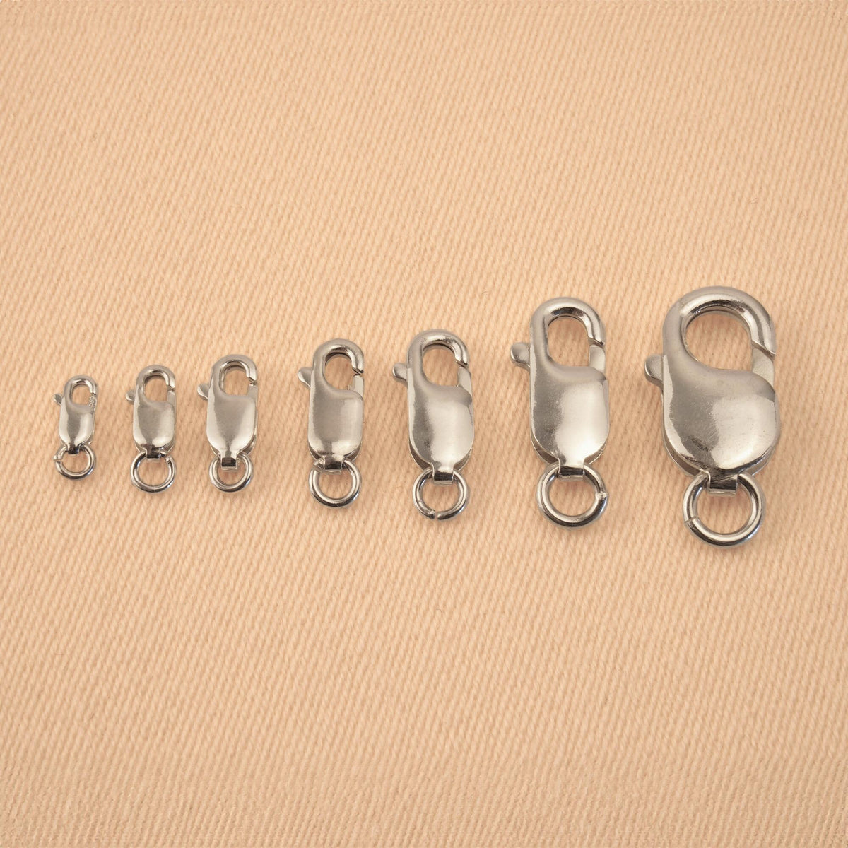 Solid 9ct White Gold Parrot Clasps | Jewellery Supplies – Ore Metals