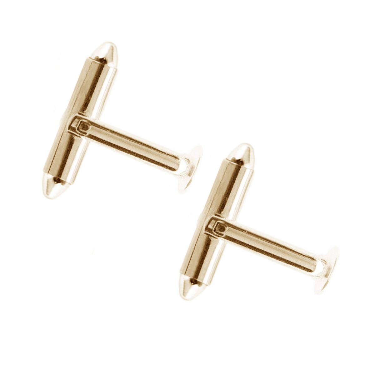 18ct Yellow Gold Bullet Cufflink Backs | Jewellery Supplies – Ore Metals