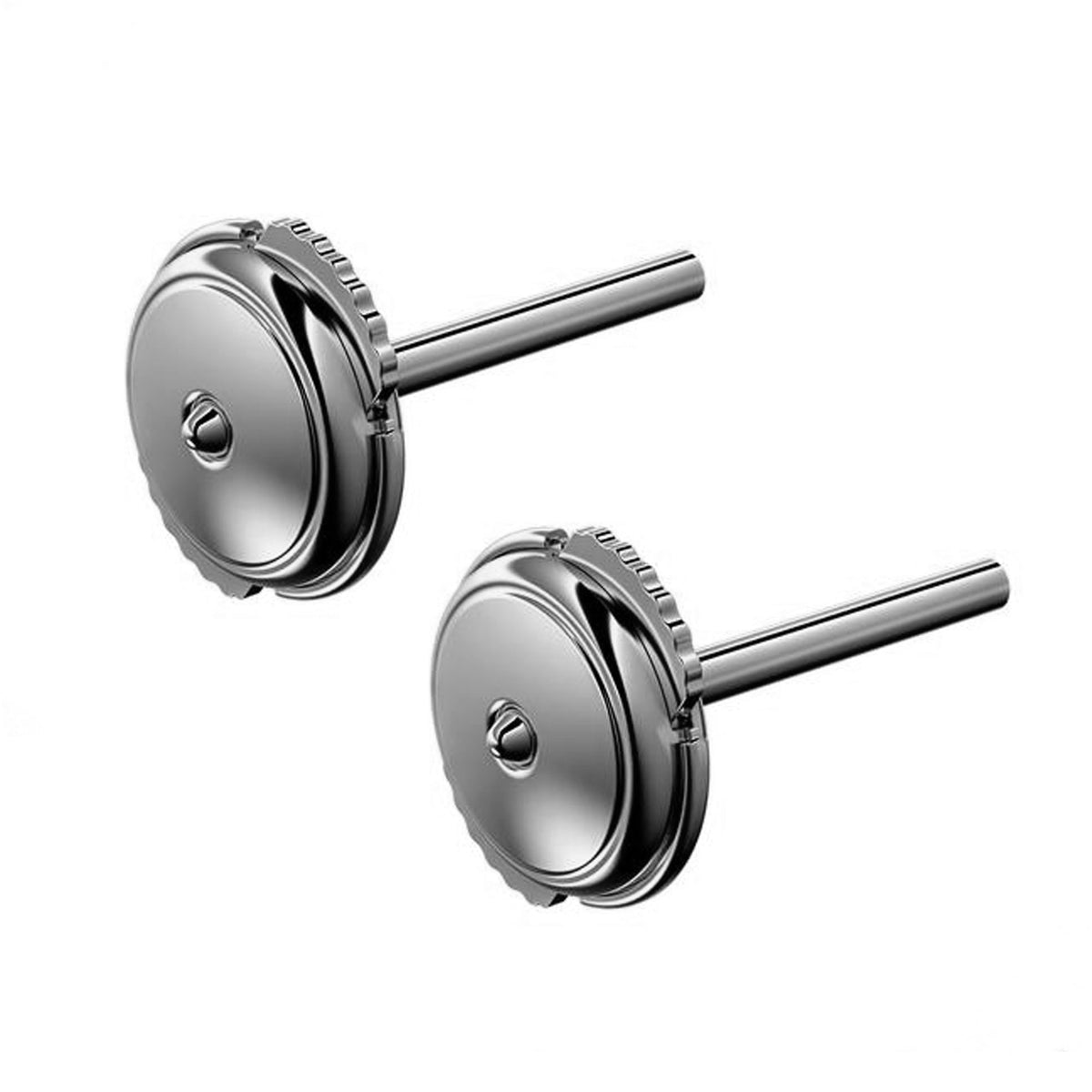 18ct White Gold Spring Loaded Earring Backs | Findings – Ore Metals